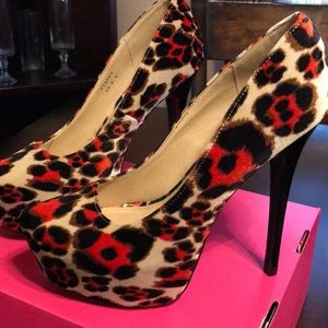 Shoe Dazzle | Shoes | Leopard Platform Heels | Poshmark
